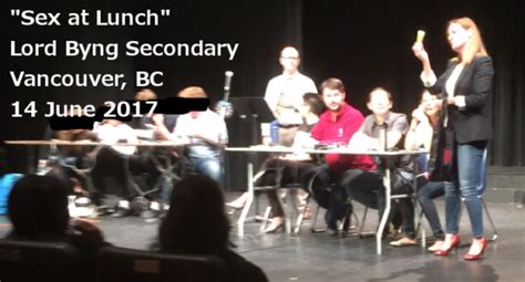 Statement By Kari Simpson About Sex At Lunch At Lord Byng Secondary