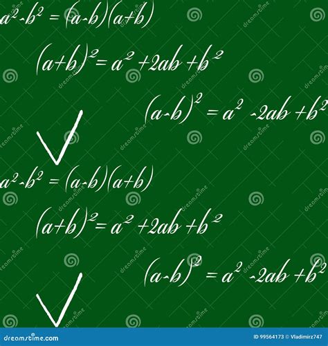 Seamless Pattern With Mathematical Formulas Stock Vector Illustration Of Mathematics Lesson