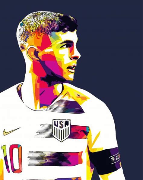 Christian Pulisic Pop Art Paint By Numbers Paint By Numbers