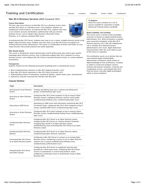 Mac Os X Directory Services V10 5 Pdf