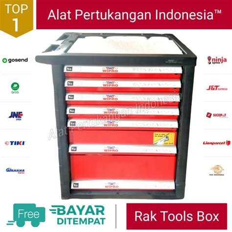 Jual Wipro Toolbox Set Kabinet Drawer Laci 7 Susun Peralatan Alat Bengkel Toolkit Tool Kit Box