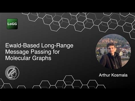free video ewald based long range message passing for molecular graphs