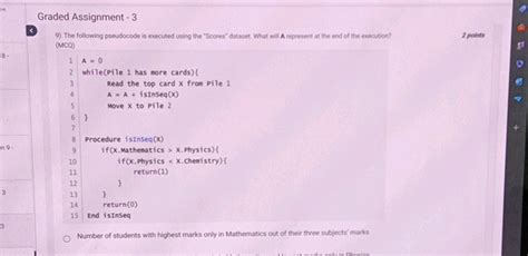Graded Assignment 3 9 The Following Studyx
