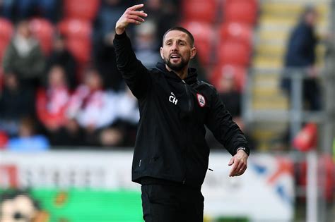 Barnsley V Bradford City Conor Hourihane Challenges Players After