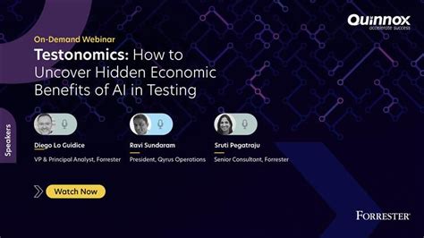 Quinnox On Linkedin Testonomics Testing Automation Webinar Forrester Qyrus Quinnox…