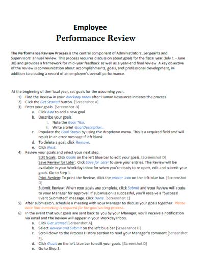 22 Employee Performance Review Examples To Download