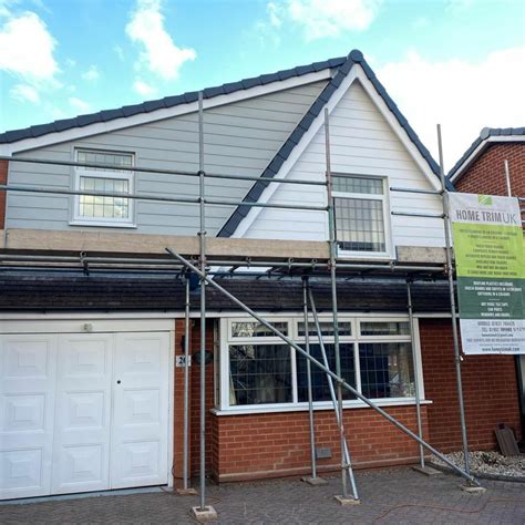 Storm Grey Fortex Weatherboard Cladding Installed In Tipton We Removed The Old Hometrim Uk