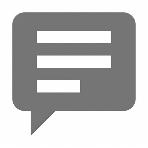 Bubble Chat Message Text Icon Download On Iconfinder