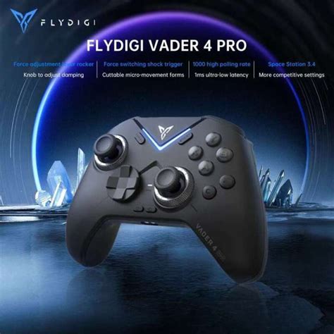 230 2024ใหม่ Flydigi Vader 4 Pro Vader 3จอยเกมไร้สายบลูทูธฮอลล์สวิตช์ทริกเกอร์หู Pc Steam Ios