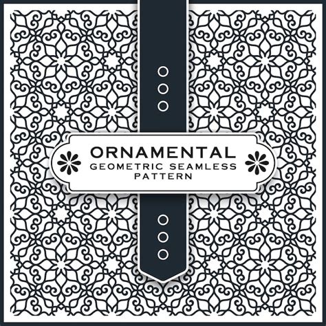 Premium Vector Ornamental Geometric Seamless Pattern