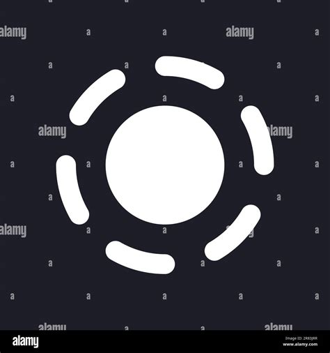 Breathe Animation Effect White Pixel Perfect Solid Ui Icon Stock Vector
