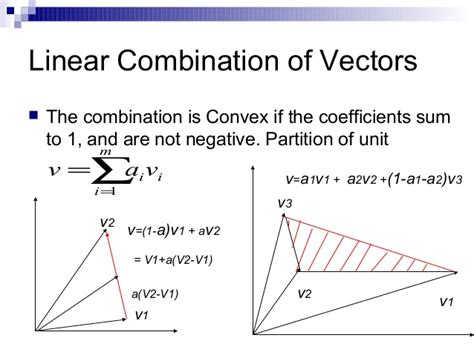 vector combination at collection of vector