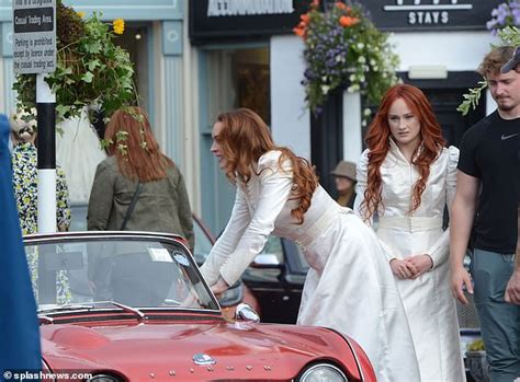 Irish Wish First Look Lindsay Lohan Dons Wedding Dress As She Film