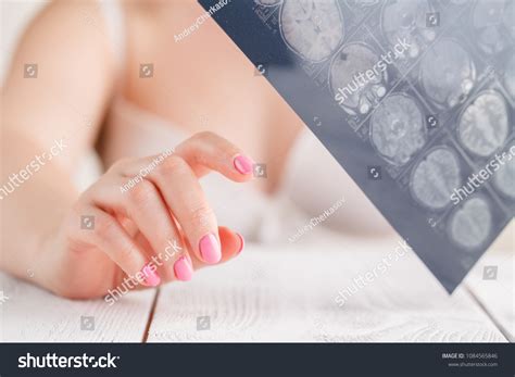 Sexy Female See Xray Photo Foto Stok 1084565846 Shutterstock