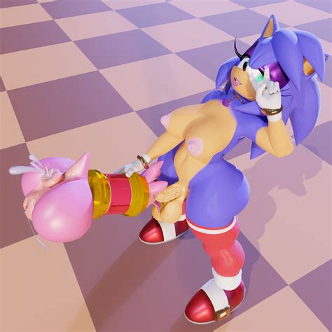 Rule 34 3d Amy Rose Anthro Big Breasts Big Penis Breasts Cleavage