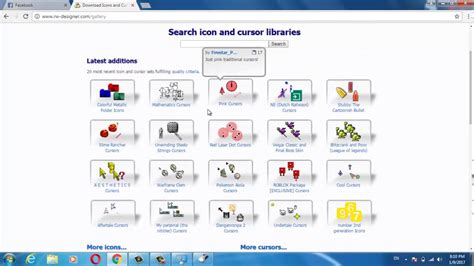 კურსორის მაუსის ფორმის შეცვლა Youtube
