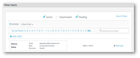 Adding Editing And Deactivating Users Harver Outmatch Help Center