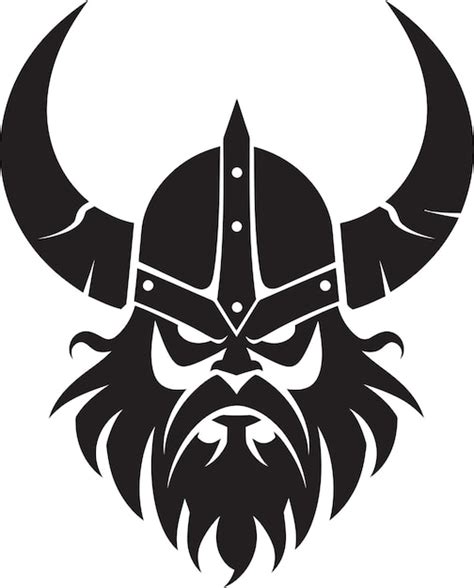 Epic Viking Head In Crisp Vector Illustration Premium Ai Generated Vector