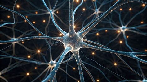 Brain Neurons With Branching Neural Network Pathways Illustrating Complex Ai Processing And