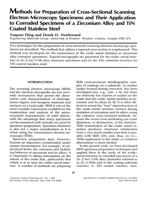 Methods For Preparation Of Cross Sectional Scanning Pdf Scanning