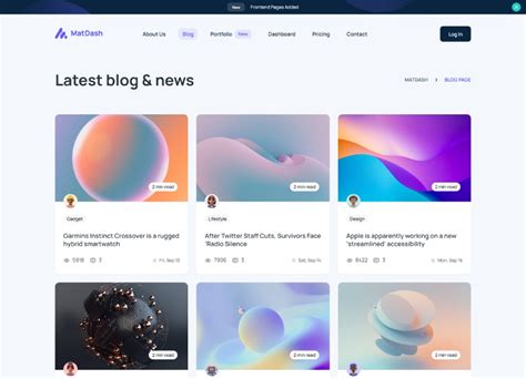 Matdash Vuetify Nuxt Js Admin Template Adminmart