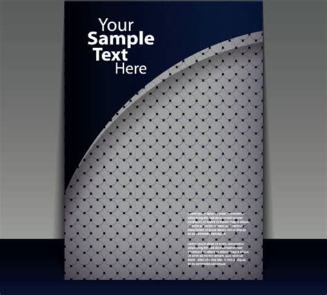 안내 책자 표지 디자인 요소 벡터 그래픽 세트 Eps Uidownload