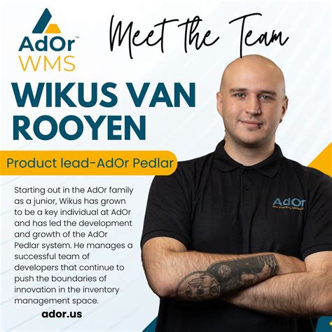 🔹 Meet Wikus Van Rooyen Driving Innovation At Ador 🔹 Wikus Van Rooyen