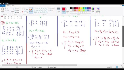 sec1 2 row reduction and echelon forms youtube