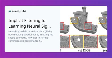 Implicit Filtering For Learning Neural Signed Distance Functions From