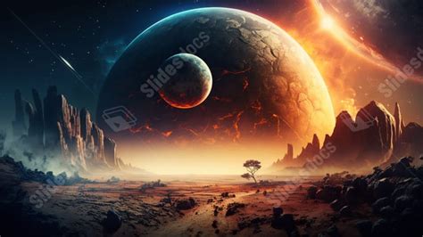 Outer Space Planet Powerpoint Background For Free Download Slidesdocs