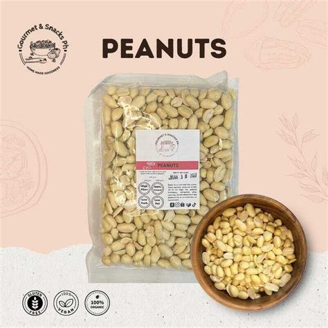 Raw Skinless Peanuts High Protein Snack 250g 500g 1kg 3d9 Shopee