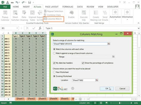 How To Match Excel Columns User Guide XLTools