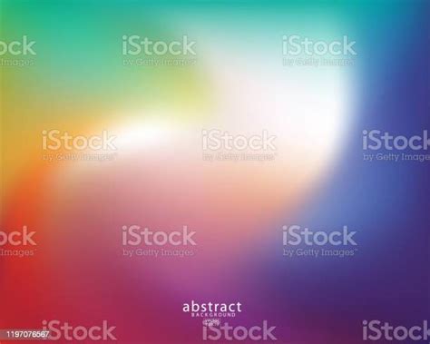추상 흐린 그라데이션 메쉬 배경 밝은 무지개 색상입니다 다채로운 부드러운 부드러운 배너 템플릿입니다 크리에이티브 생동감 넘치는 벡터 일러스트레이션 컴퓨터 그래픽에 대한 스톡