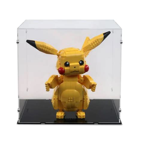 Acrylic Display Case For Mega Construx Pokemon Pikachu Idisplayit