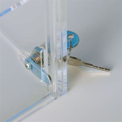 Locking Acrylic Case With 3 Shelves CHOICE ACRYLIC DISPLAYS