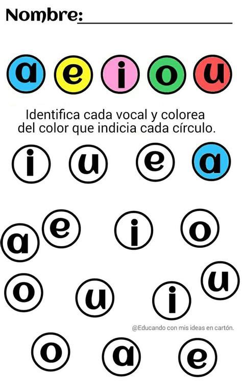 900 Ideas De Vocales En 2025 Enseñanza De Las Letras Actividades De