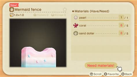 Pascals Mermaid Set Furniture Diy Crafting Recipes And Clothing Items
