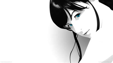 Black And White Girl Wallpaper Wallpapersafari