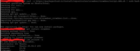failing to install crowdsec on pi 2 running ubuntu 20 04 apt unable