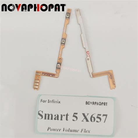 Novaphopat For Infinix Smart X Power On Off Volume Up Down Ribbon Power Button Flex Cable