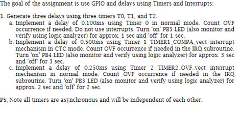 Solved The Goal Of The Assignment Is Use Gpio And Delays Using