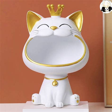 Model แมววางของ ที่วางกุญแจรถ แมวอ้าปาก แต่งบ้าน ของแต่งบ้าน ของตกแต่งบ้าน Home Decoration