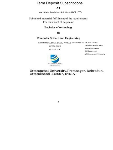 project report pdf statistical classification machine learning