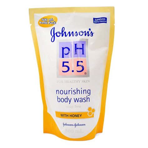 Buy Johnsons Ph55 Nourishing Body Wash With Honey 500ml Refill Pack