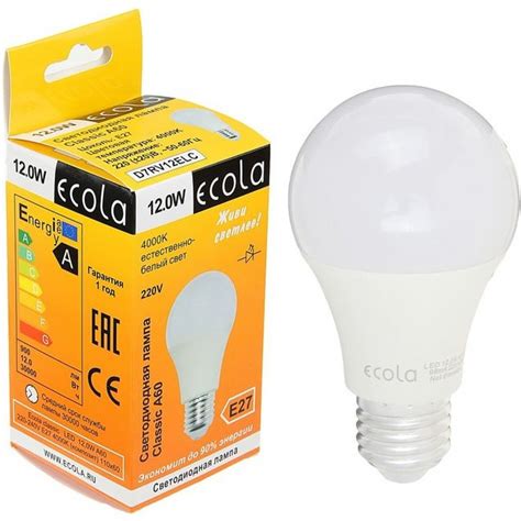 Ecola Classic Led D7rv12elc Купить Светодиодная лампа на Официальном Сайте Ecola в России