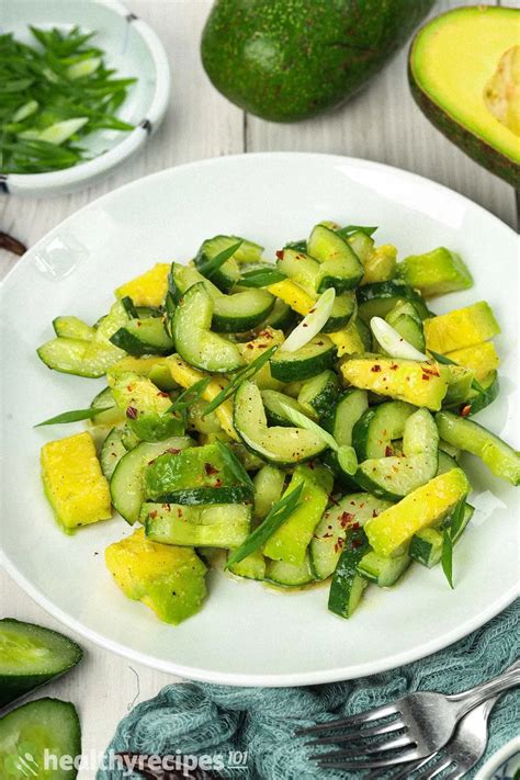 Cucumber Avocado Salad Recipe A Simple Salad With A Unique Pairing
