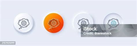 톱니바퀴 채팅 라인 아이콘입니다 엔지니어링 도구 기호입니다 선 아이콘 벡터 3차원 형태에 대한 스톡 벡터 아트 및 기타 이미지 3차원 형태 건설 기계류 건설 산업