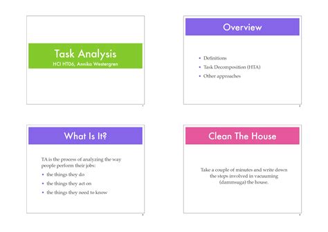 SOLUTION Task Analysis Hci Human Computer Interaction Lecture Studypool
