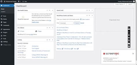 Video How I Used Ashe Prebuilt Theme For Wordpress Website Muhammad Saadan Posted On The