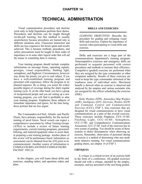 Technical Administration Chapter 14